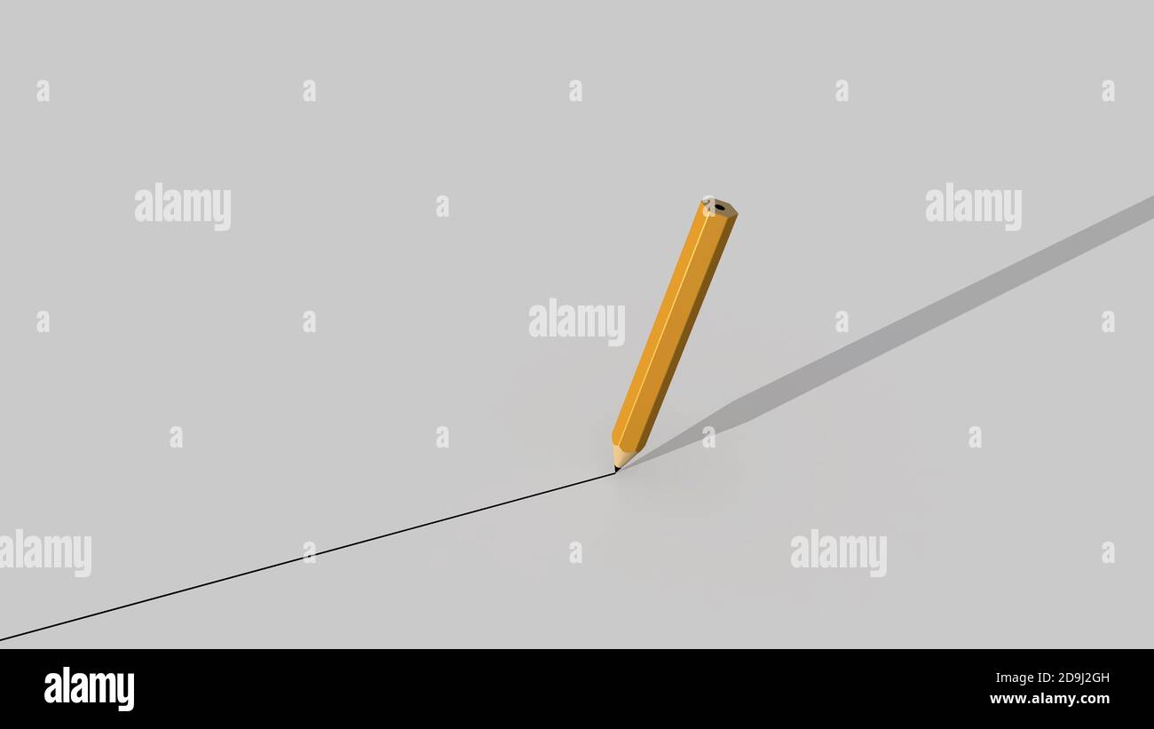 Single pencil hi-res stock photography and images - Alamy
