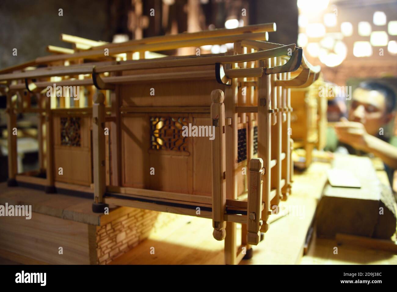 A model of the stilt house made at a scale of 1:20, without using a ...