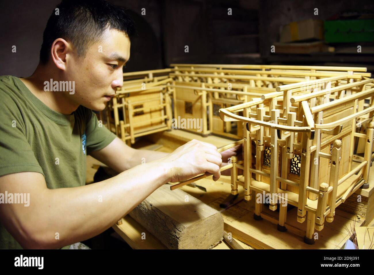A model of the stilt house made at a scale of 1:20, without using a ...