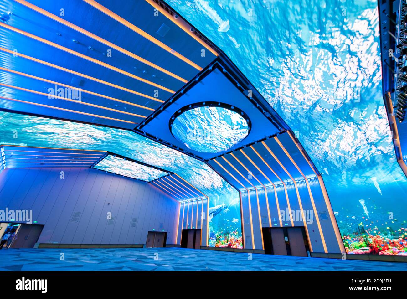 An immersive banquet hall featuring underwater sea theme is on trial ...