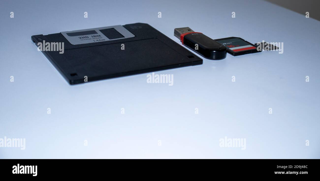 Computer memory evolution floppy disk hi-res stock photography and ...