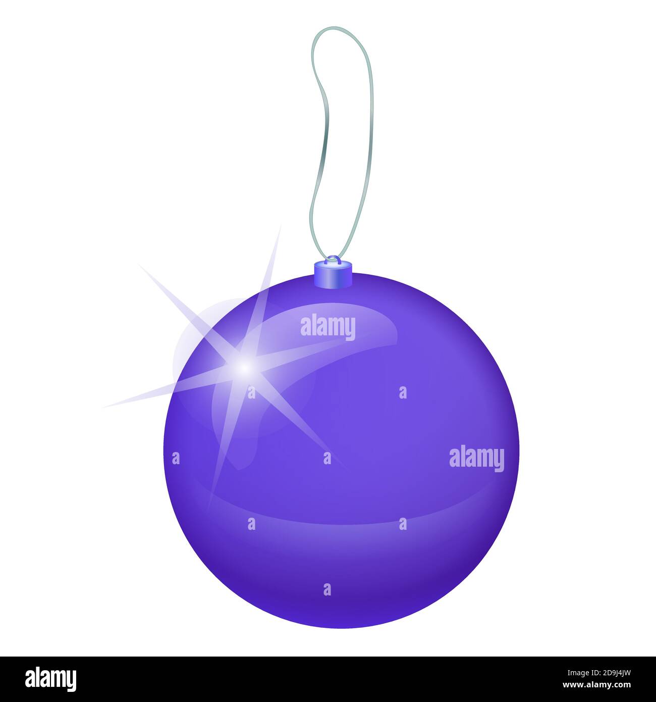 Vector Christmas tree transparent violet ball Stock Vector Image & Art ...