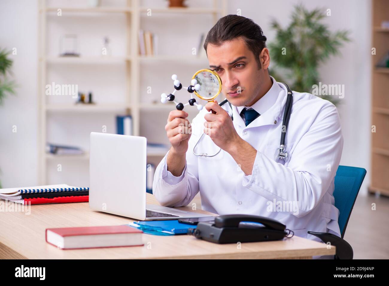 Male student doctor in education concept Stock Photo - Alamy