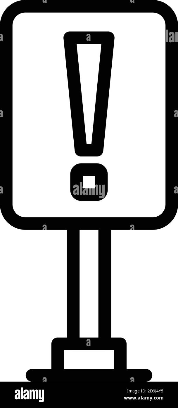 Attention agitation icon. Outline attention agitation vector icon for ...