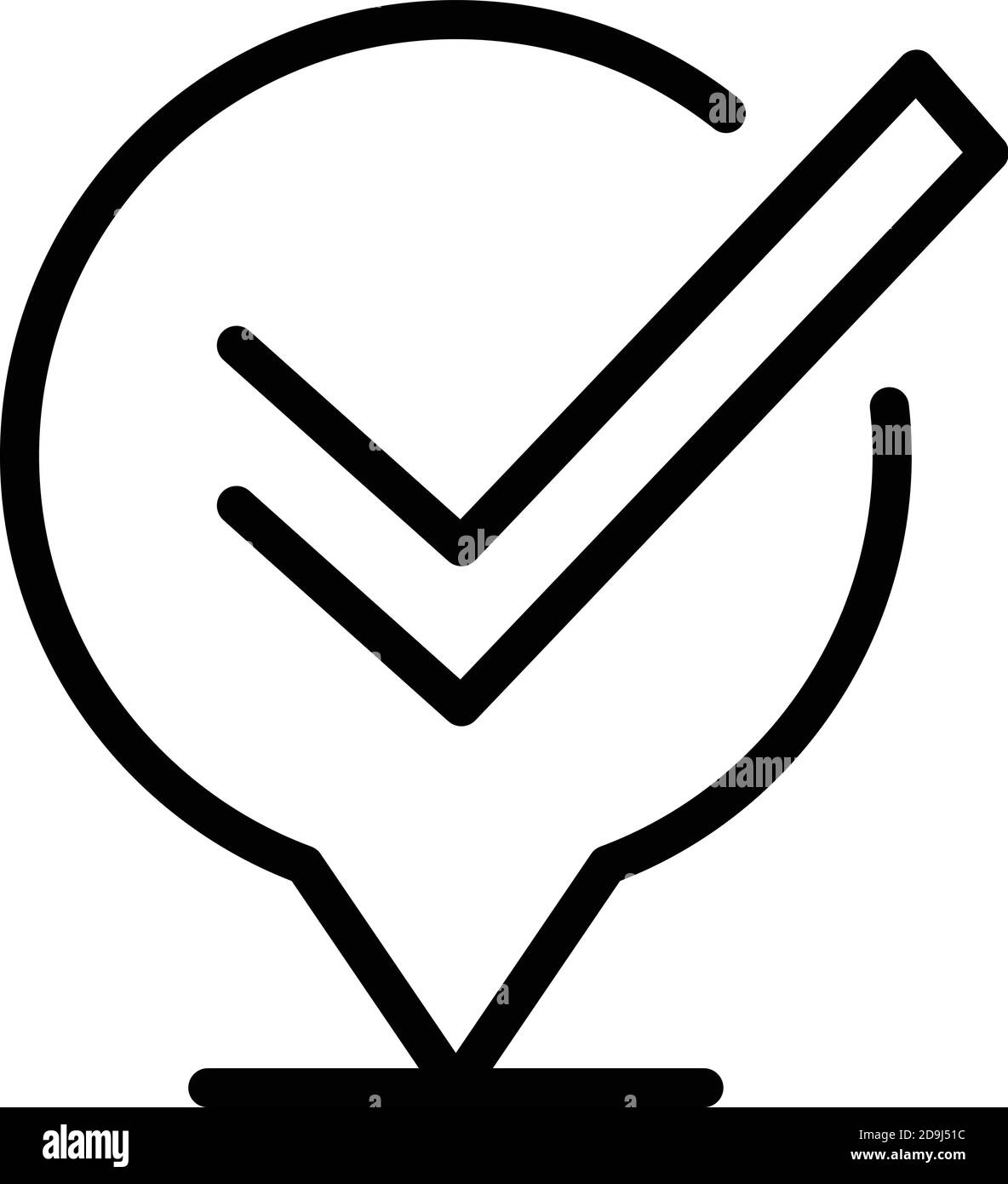 Approved agitation icon. Outline approved agitation vector icon for web ...