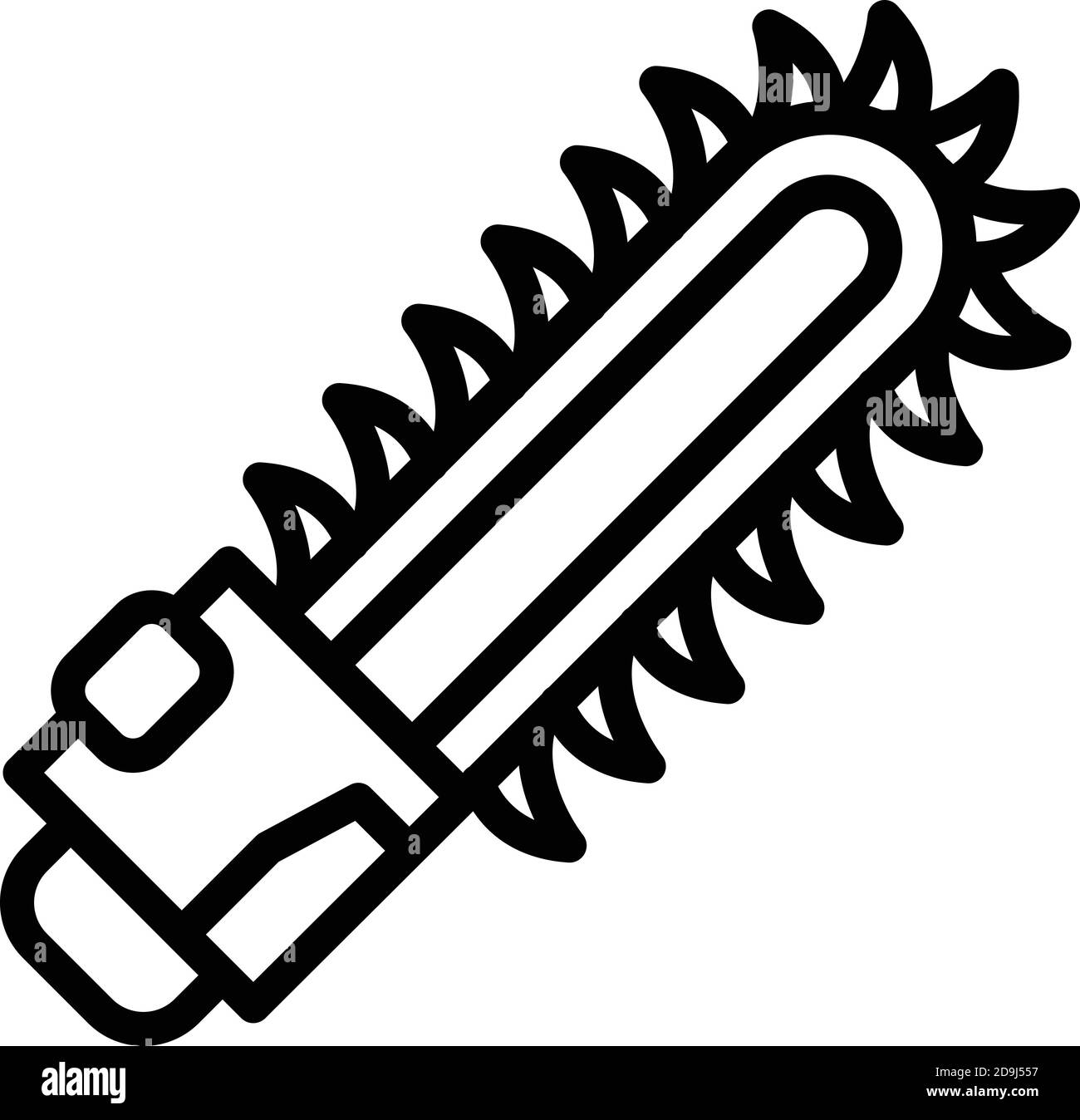 Bush electric saw icon. Outline bush electric saw vector icon for web ...