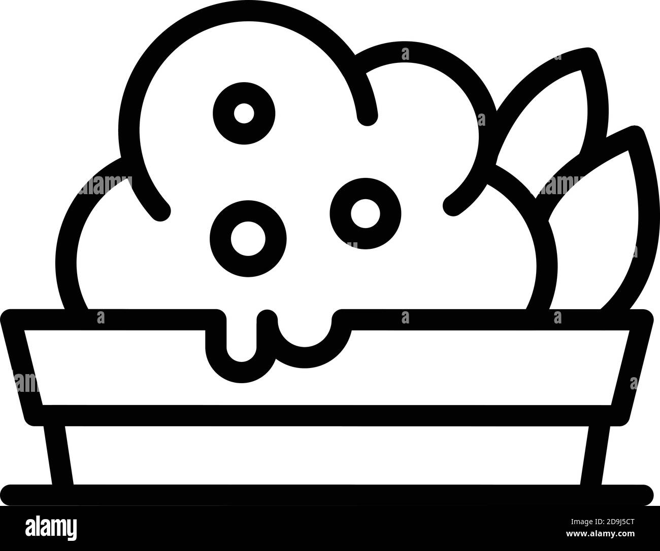 Restaurant order icon. Outline restaurant order vector icon for web ...