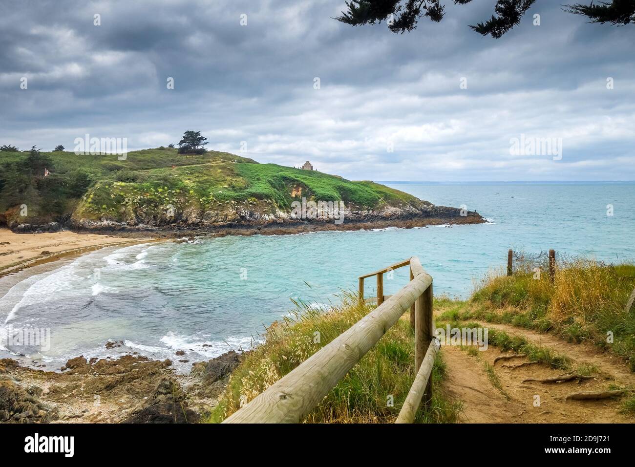 Cove and beach landscape in Pleneuf Val Andre, Brittany, France Stock ...