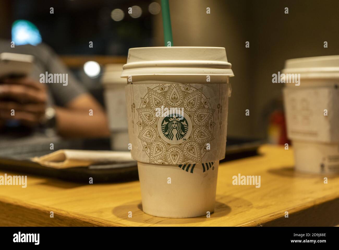 MUMBAI, INDIA - Nov 02, 2020: Starbucks new cup design Diwali special ...