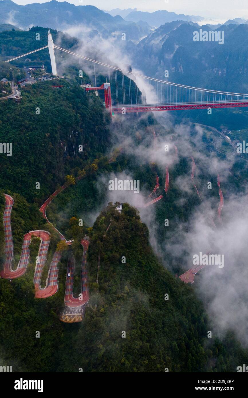 Aizhai suspension bridge china hi-res stock photography and images - Alamy