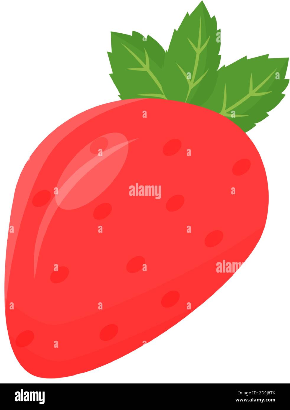 Strawberry cartoon vector illustration Stock Vector Image & Art - Alamy