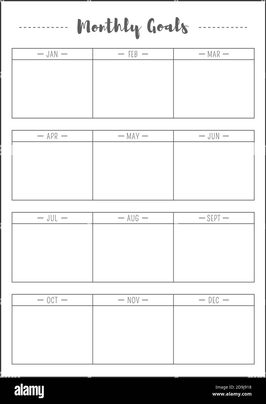 Month task minimalist planner page design Stock Vector Image & Art - Alamy Month task minimalist planner page design Stock Vector Image & Art - Alamy