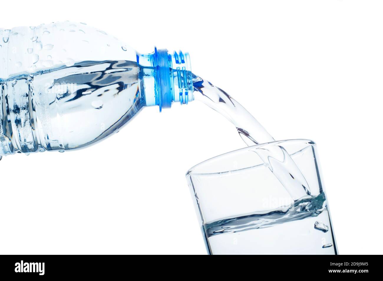 Clean water isolated on white. Drinking water concept Stock Photo - Alamy