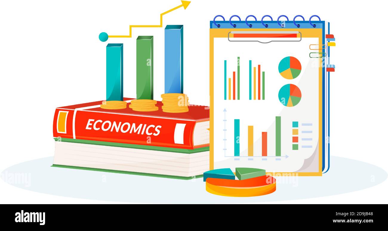 Economics flat concept vector illustration Stock Vector Image & Art - Alamy