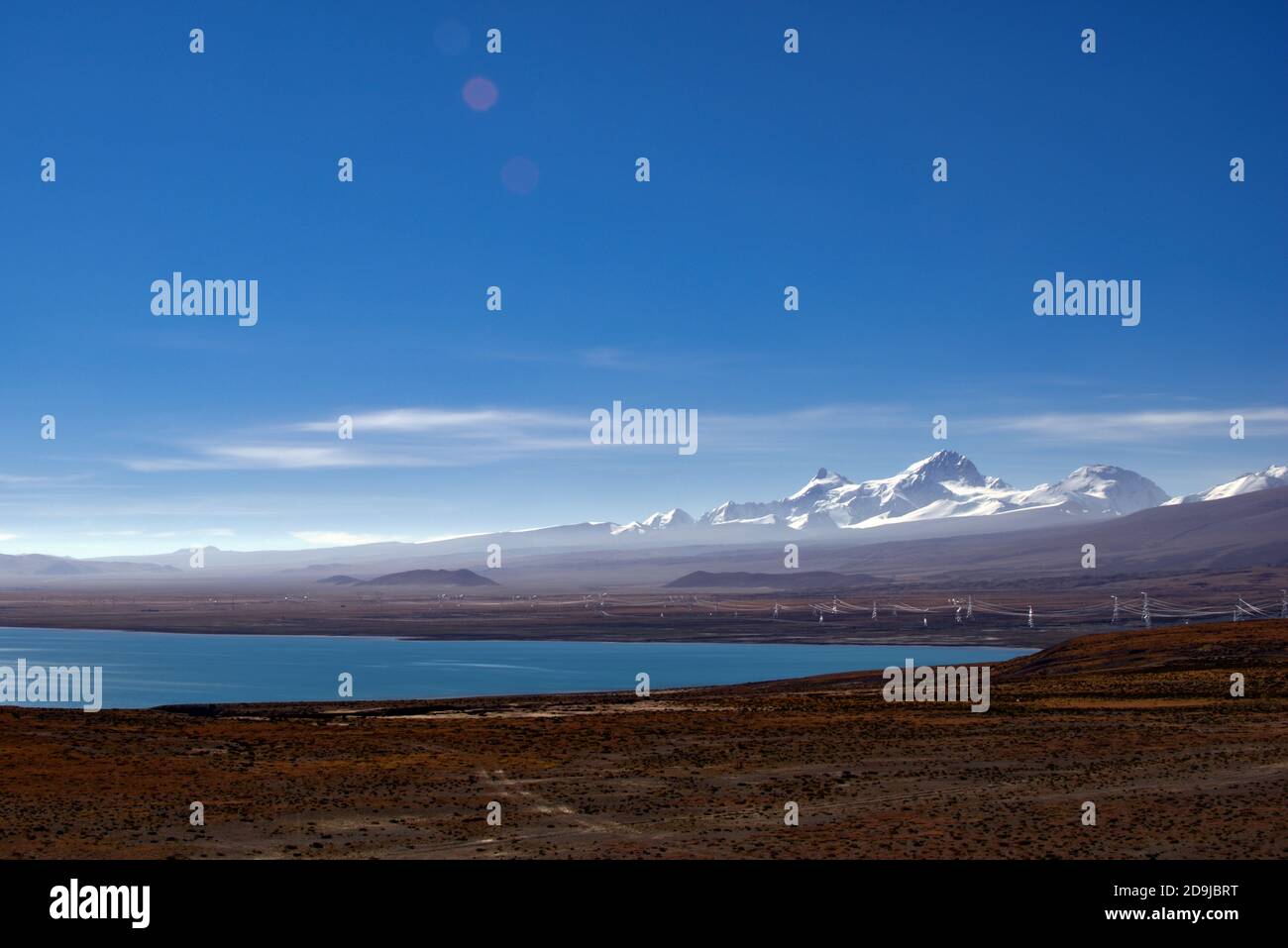 View of Shishapangma, the 14th highest mountain in the world at 8,027 ...