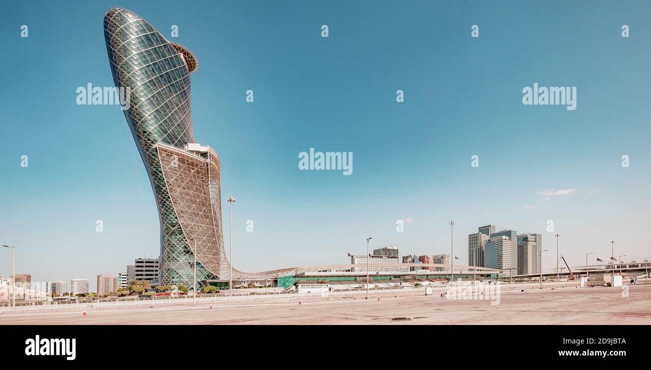 Capital gate tower abu dhabi hi-res stock photography and images - Alamy