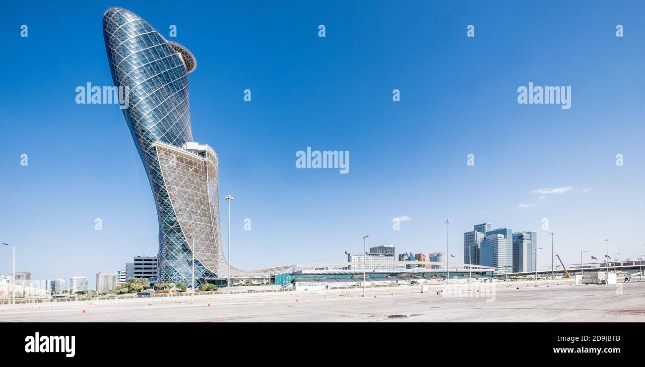 Capital gate tower abu dhabi hi-res stock photography and images - Alamy