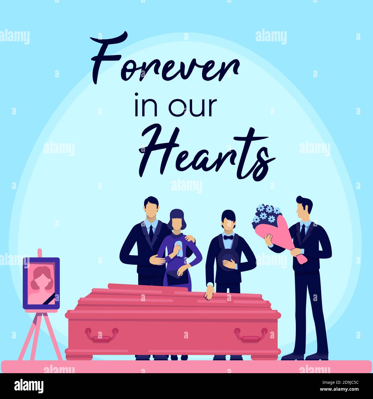 Funeral ceremony social media post mockup Stock Vector Image & Art - Alamy