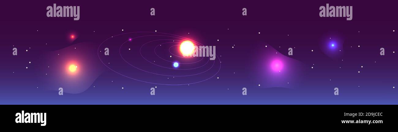 Universe chart flat color vector illustration Stock Vector Image & Art ...