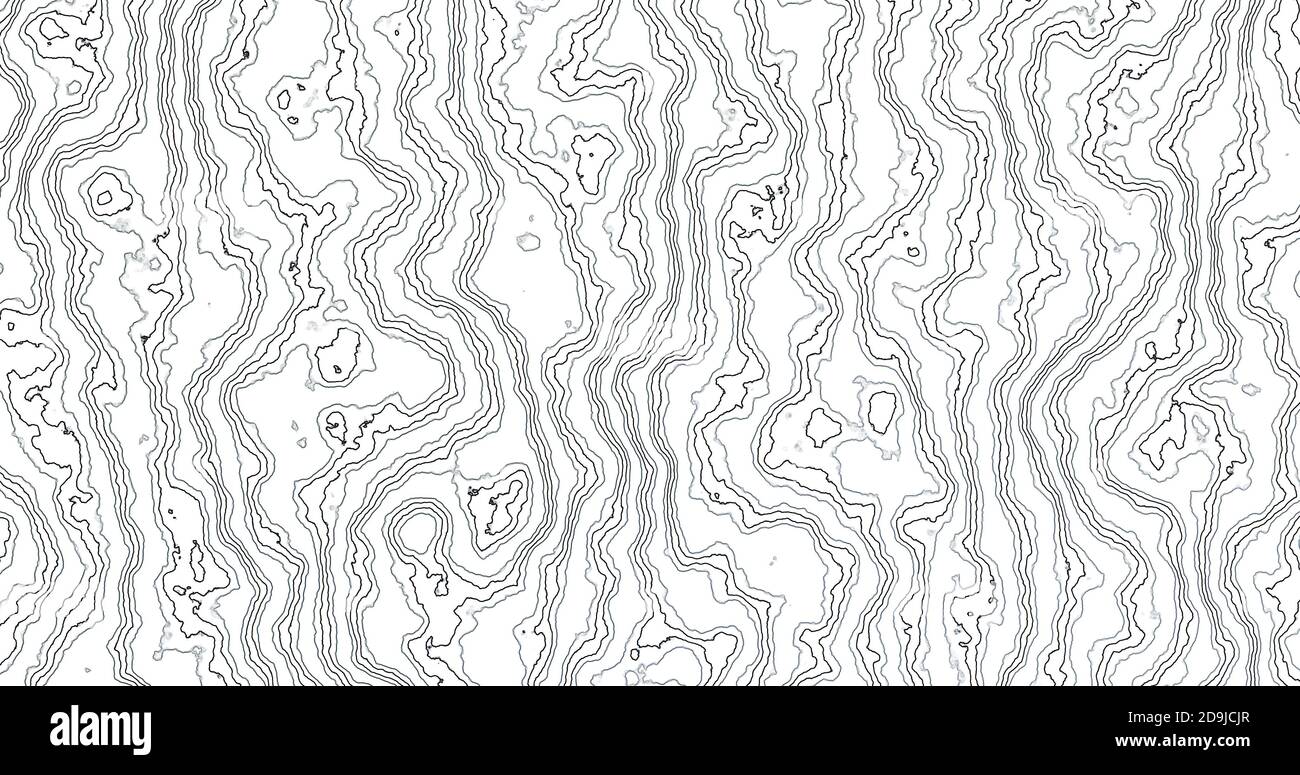 Black and white topographic map hi-res stock photography and images - Alamy