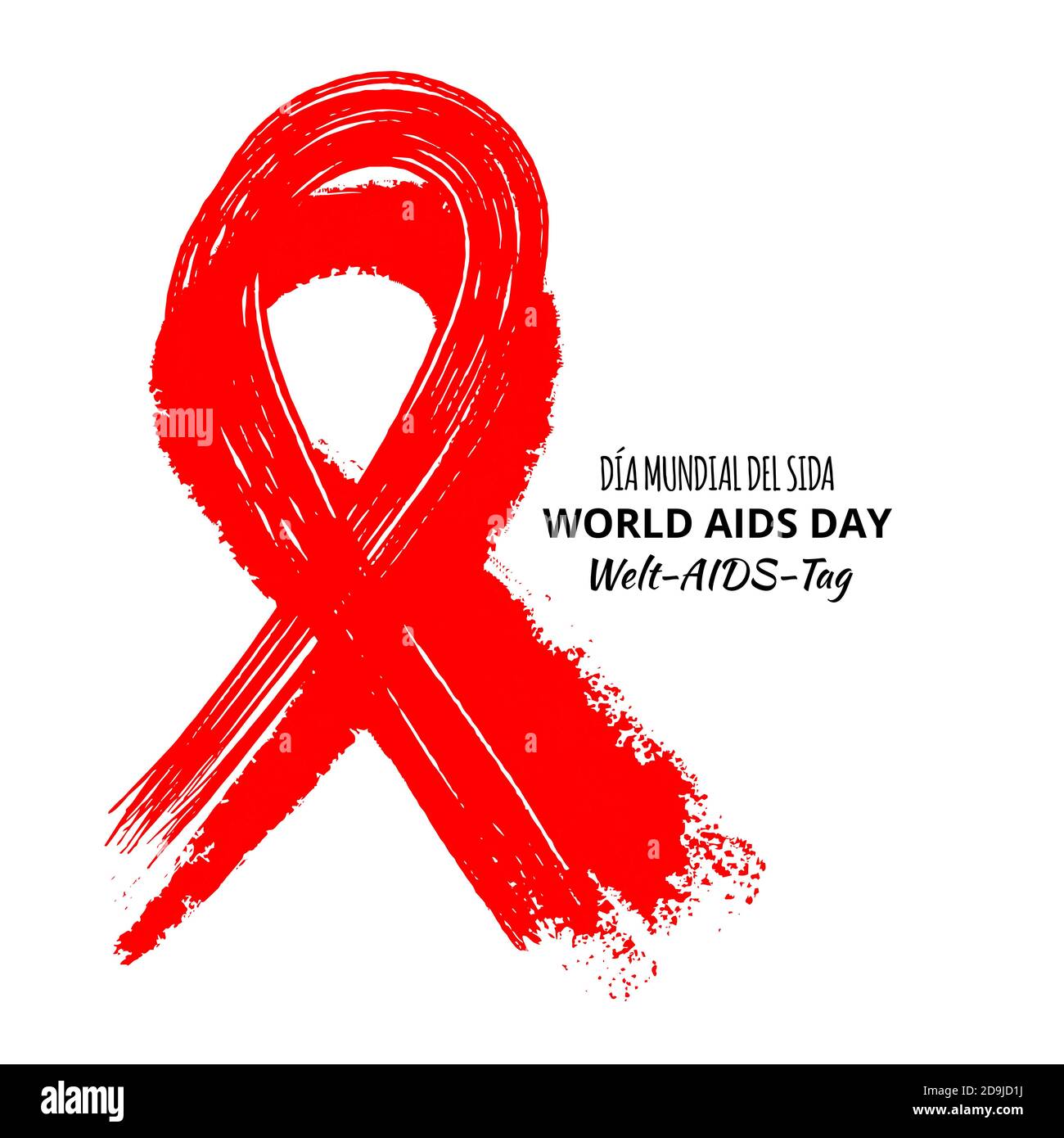 Symbol AIDS stylized red ribbon for World AIDS Day. Perfect for poster ...