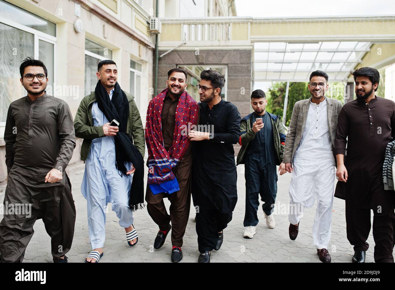 Group of pakistani man wearing traditional clothes salwar kameez or ...
