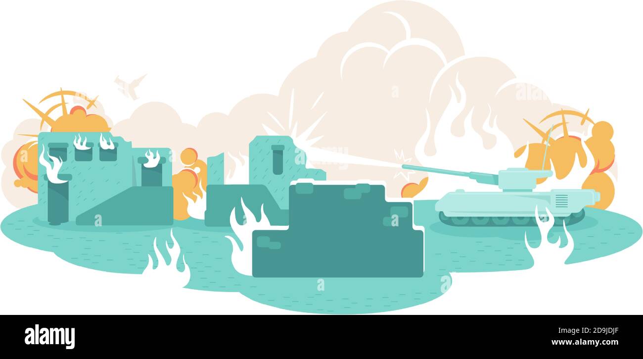 War 2D vector web banner, poster Stock Vector Image & Art - Alamy