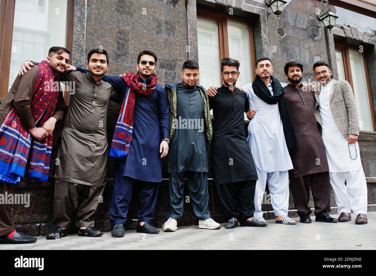 Group Of Pakistani Man Wearing Traditional Clothes Salwar Kameez Or Group Of Pakistani Man Wearing Traditional Clothes Salwar Kameez Or