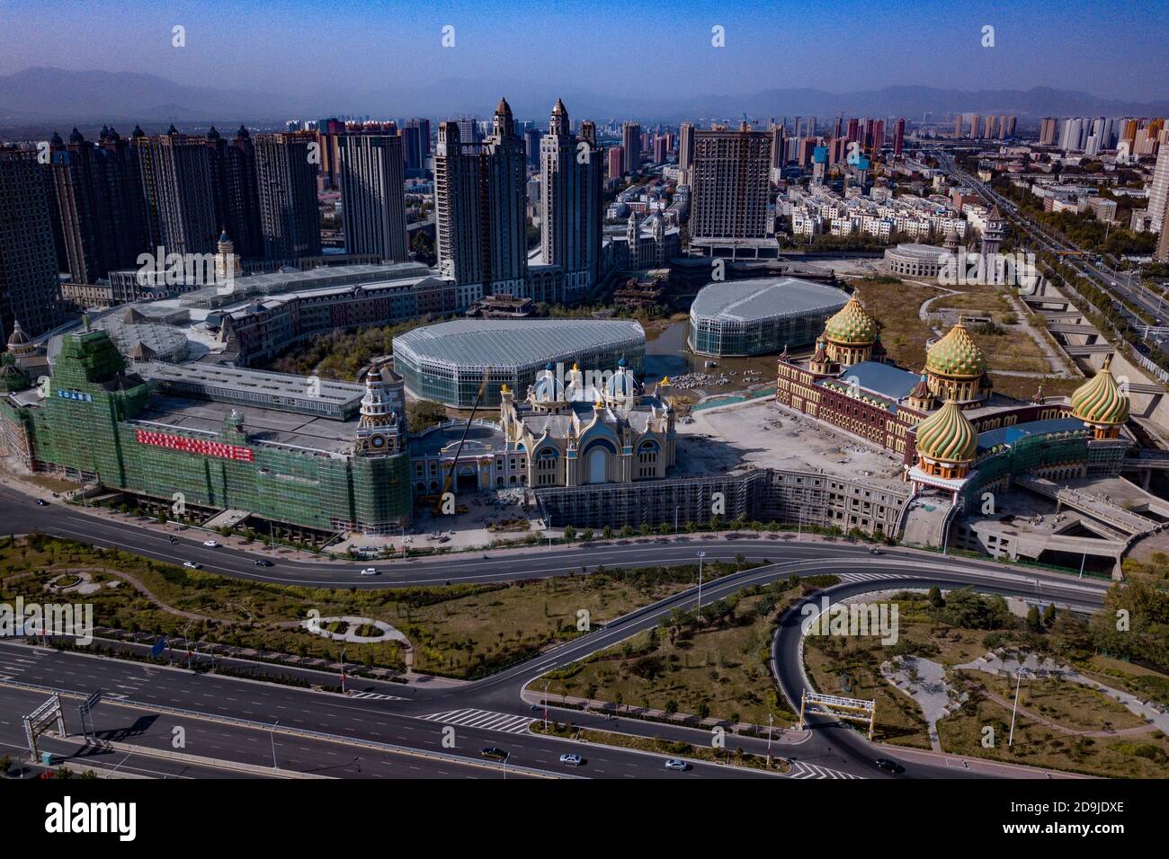Landscape of Xiangyun international Castle in the southwest corner of ...