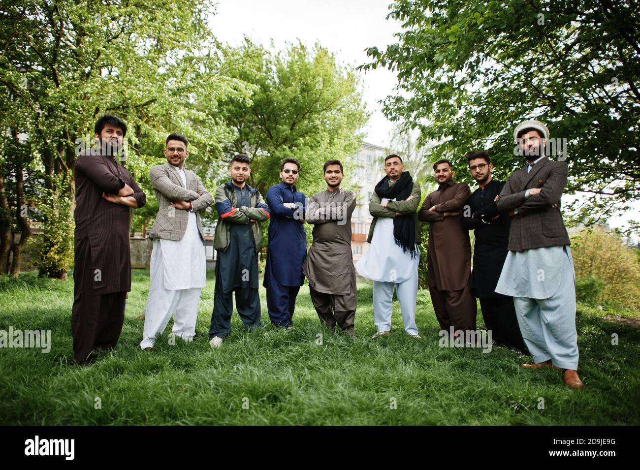 Group of pakistani man wearing traditional clothes salwar kameez or ...