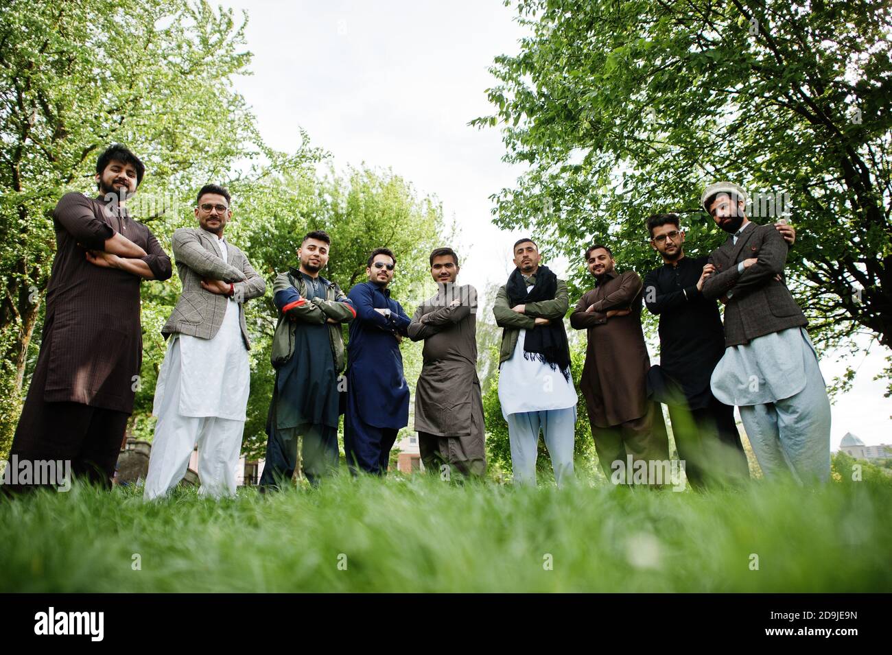 Group of pakistani man wearing traditional clothes salwar kameez or ...