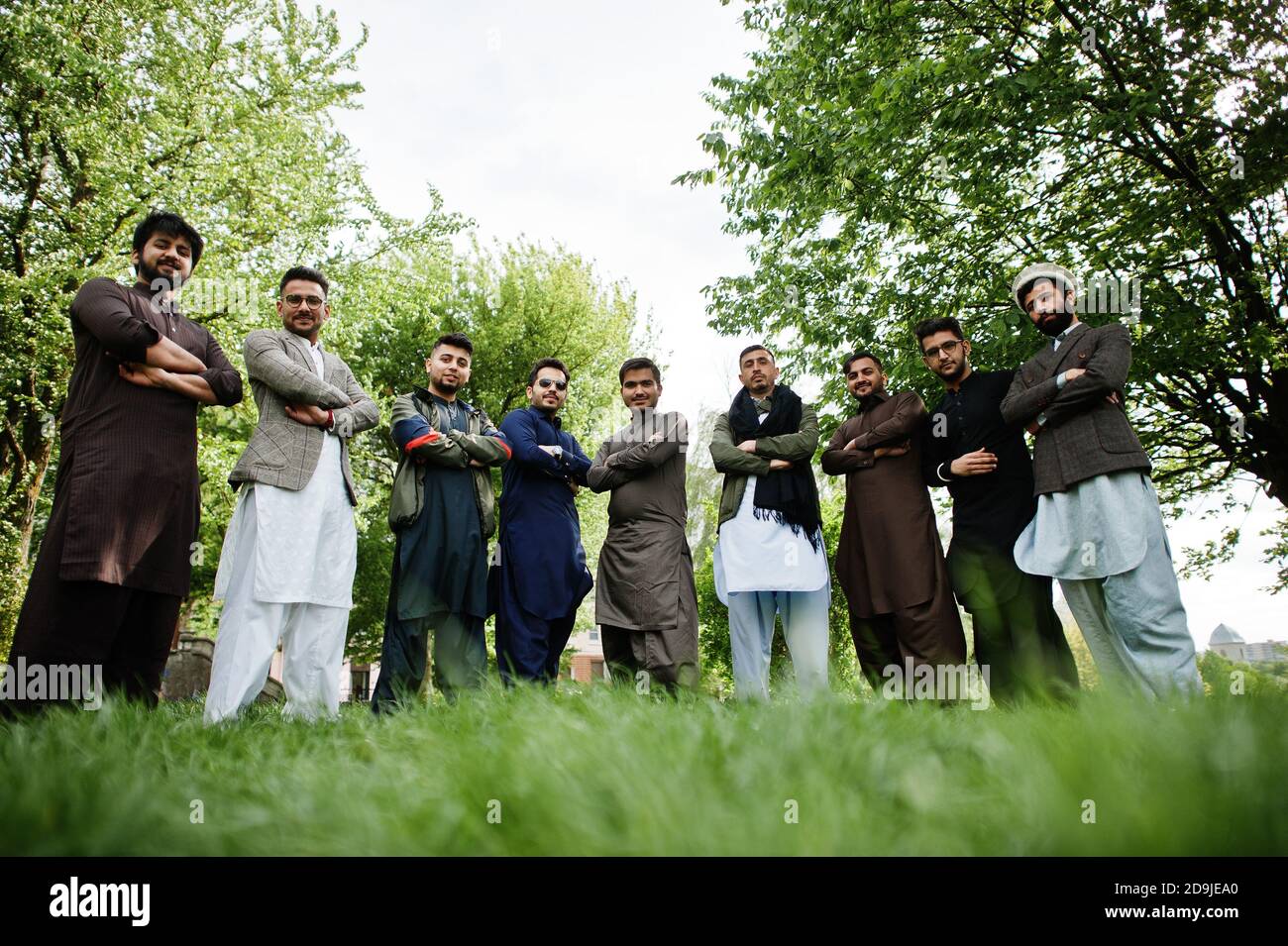Group of pakistani man wearing traditional clothes salwar kameez or ...