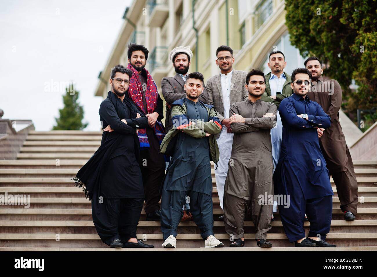 Group of pakistani man wearing traditional clothes salwar kameez or ...