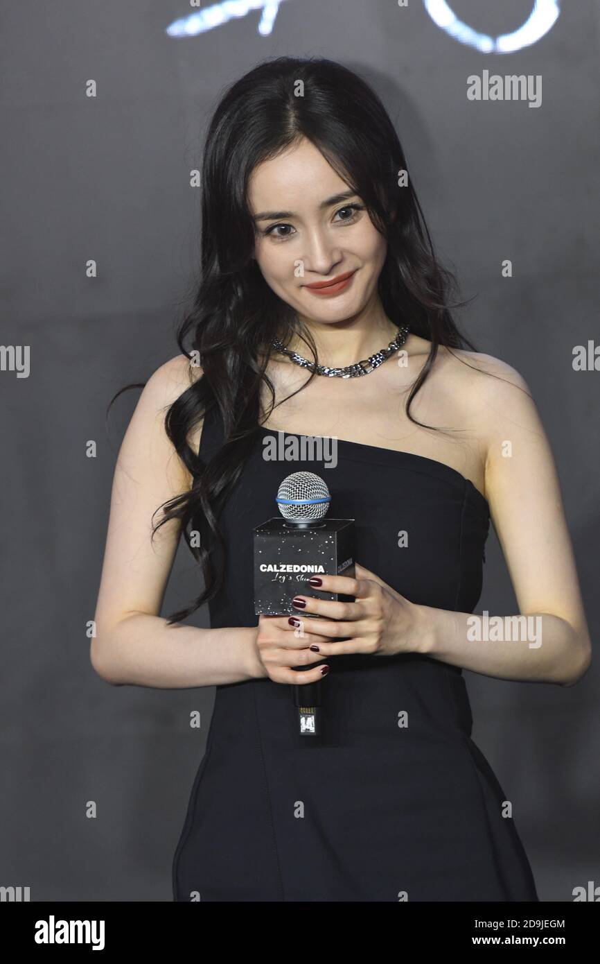 Chinese actress and singer Yang Mi attends a fashion activity in ...