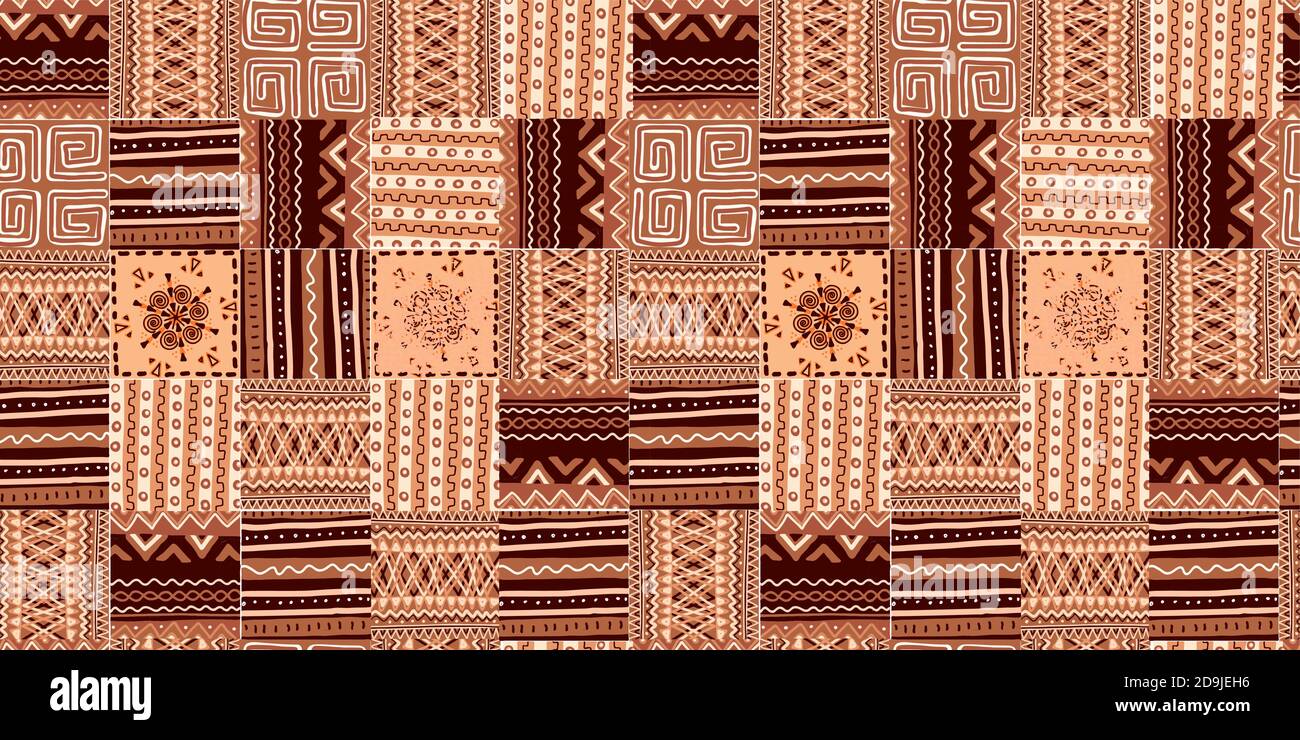 ETHNIC TREND PATTERN. PAINTWORK IN AFRICAN STYLE. PATTERN SEAMLESS ...