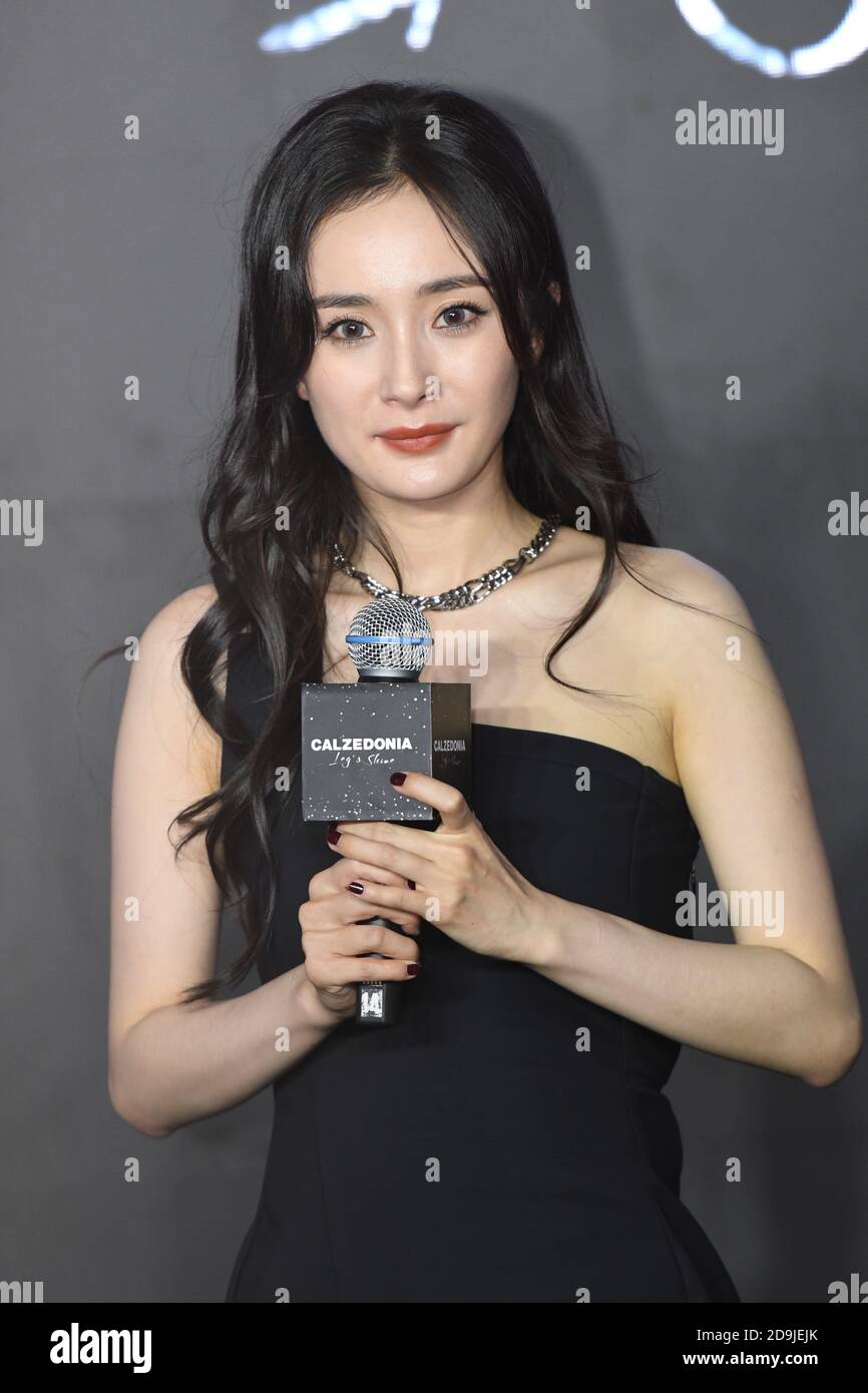Chinese actress and singer Yang Mi attends a fashion activity in ...