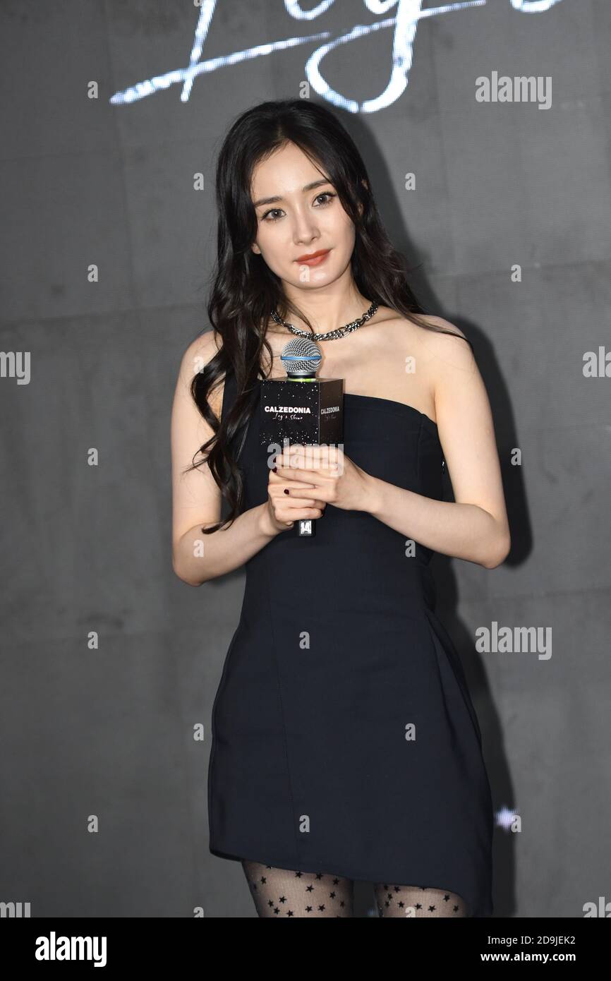 Chinese actress and singer Yang Mi attends a fashion activity in ...