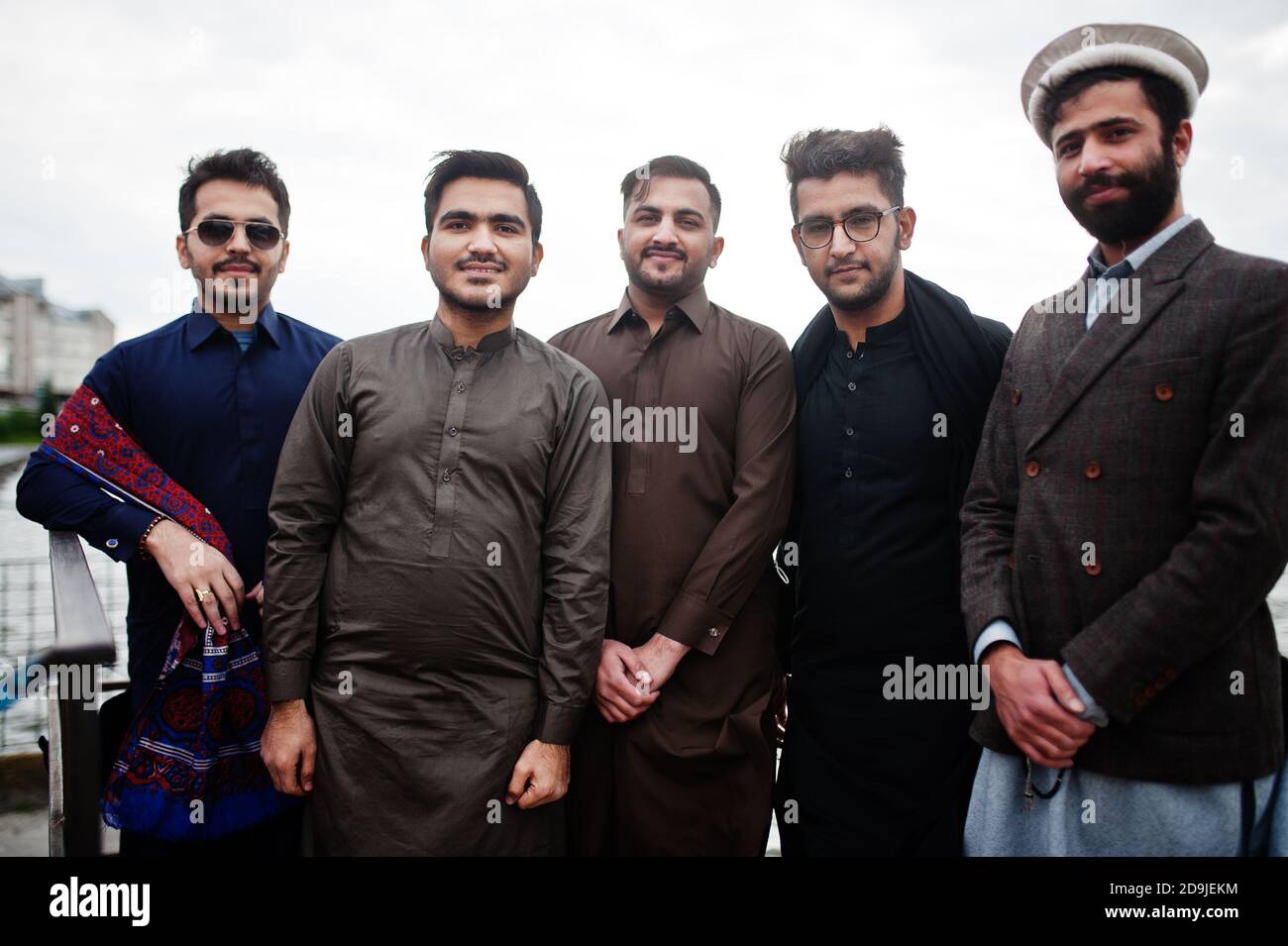 Group of pakistani man wearing traditional clothes salwar kameez or ...