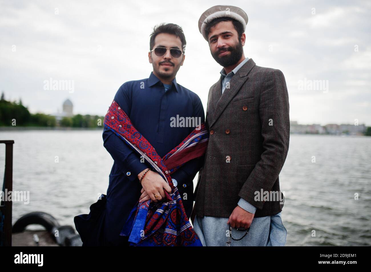 Group of pakistani man wearing traditional clothes salwar kameez or ...