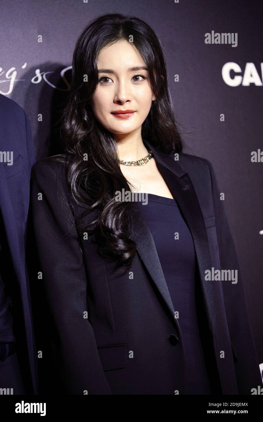 Chinese actress and singer Yang Mi attends a fashion activity in ...
