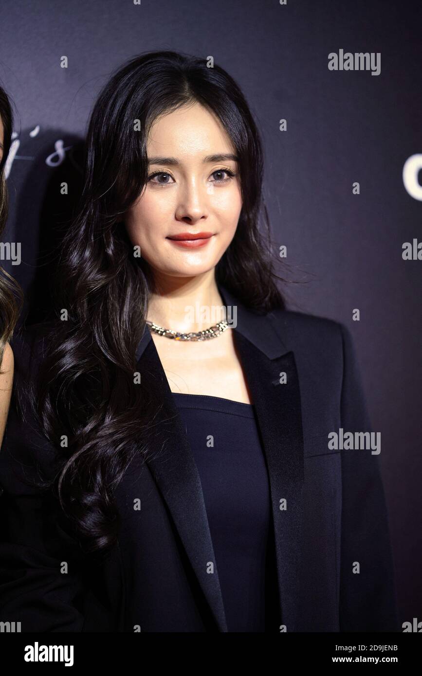 Chinese actress and singer Yang Mi attends a fashion activity in ...