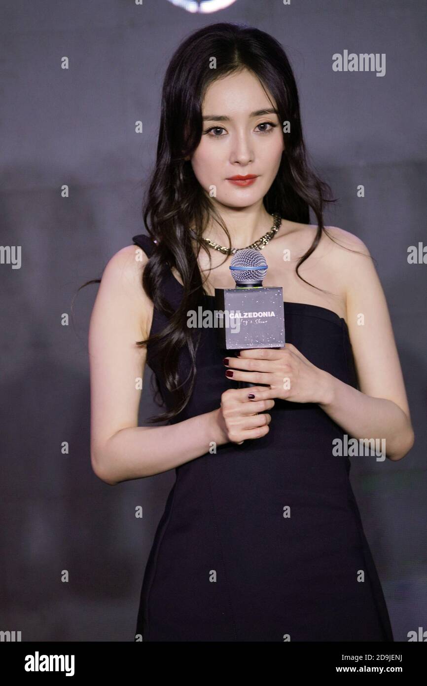 Chinese actress and singer Yang Mi attends a fashion activity in ...