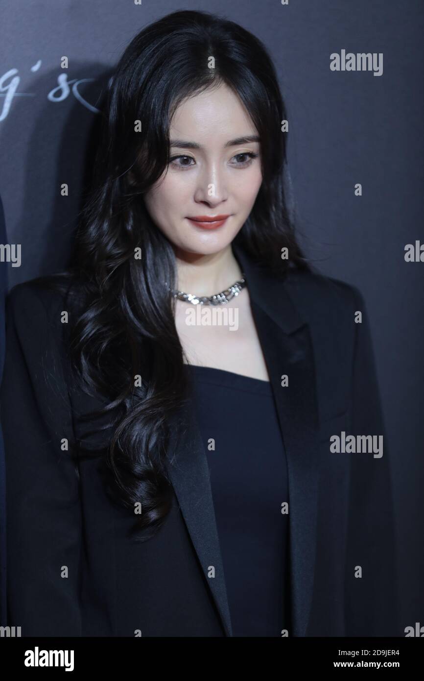 Chinese actress and singer Yang Mi attends a fashion activity in ...