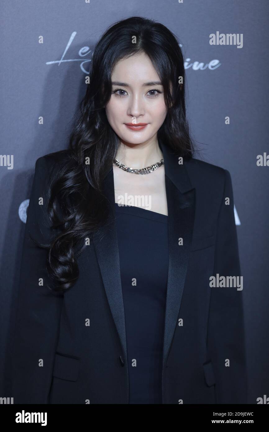 Chinese actress and singer Yang Mi attends a fashion activity in ...