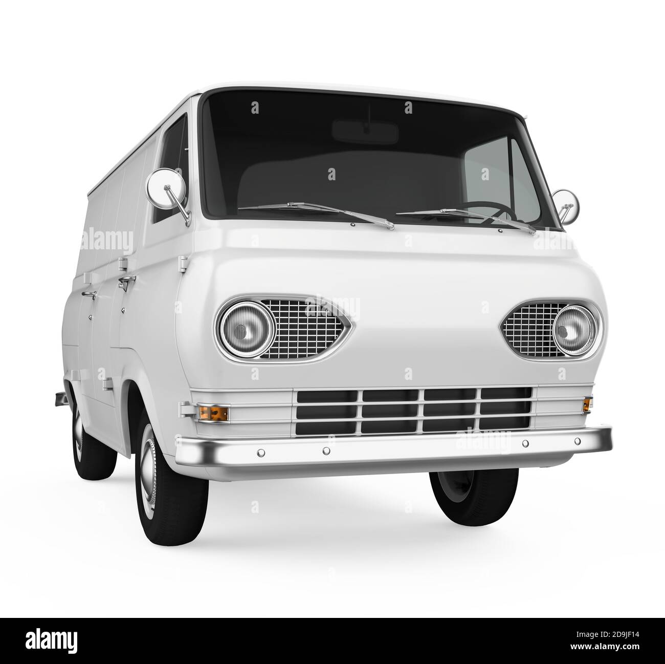 Old Van Isolated Stock Photo - Alamy