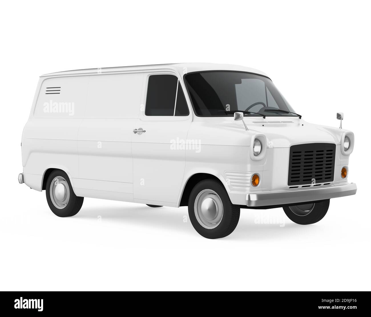 Old Van Isolated Stock Photo - Alamy