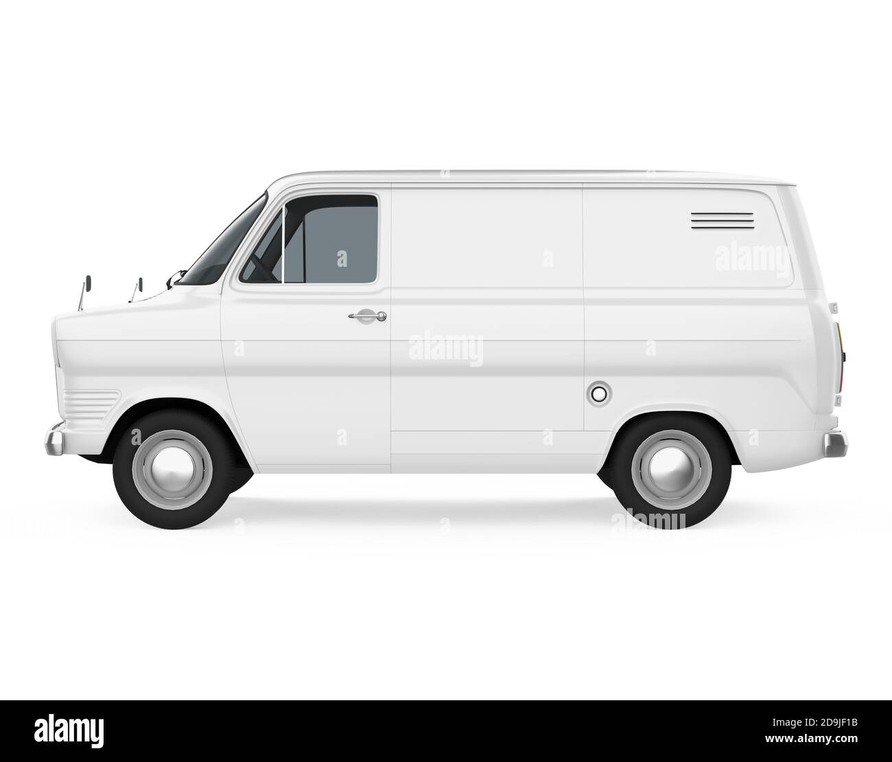 Old Van Isolated Stock Photo - Alamy
