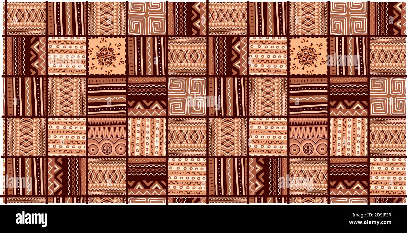ETHNIC TREND PATTERN. PAINTWORK IN AFRICAN STYLE. PATTERN SEAMLESS ...