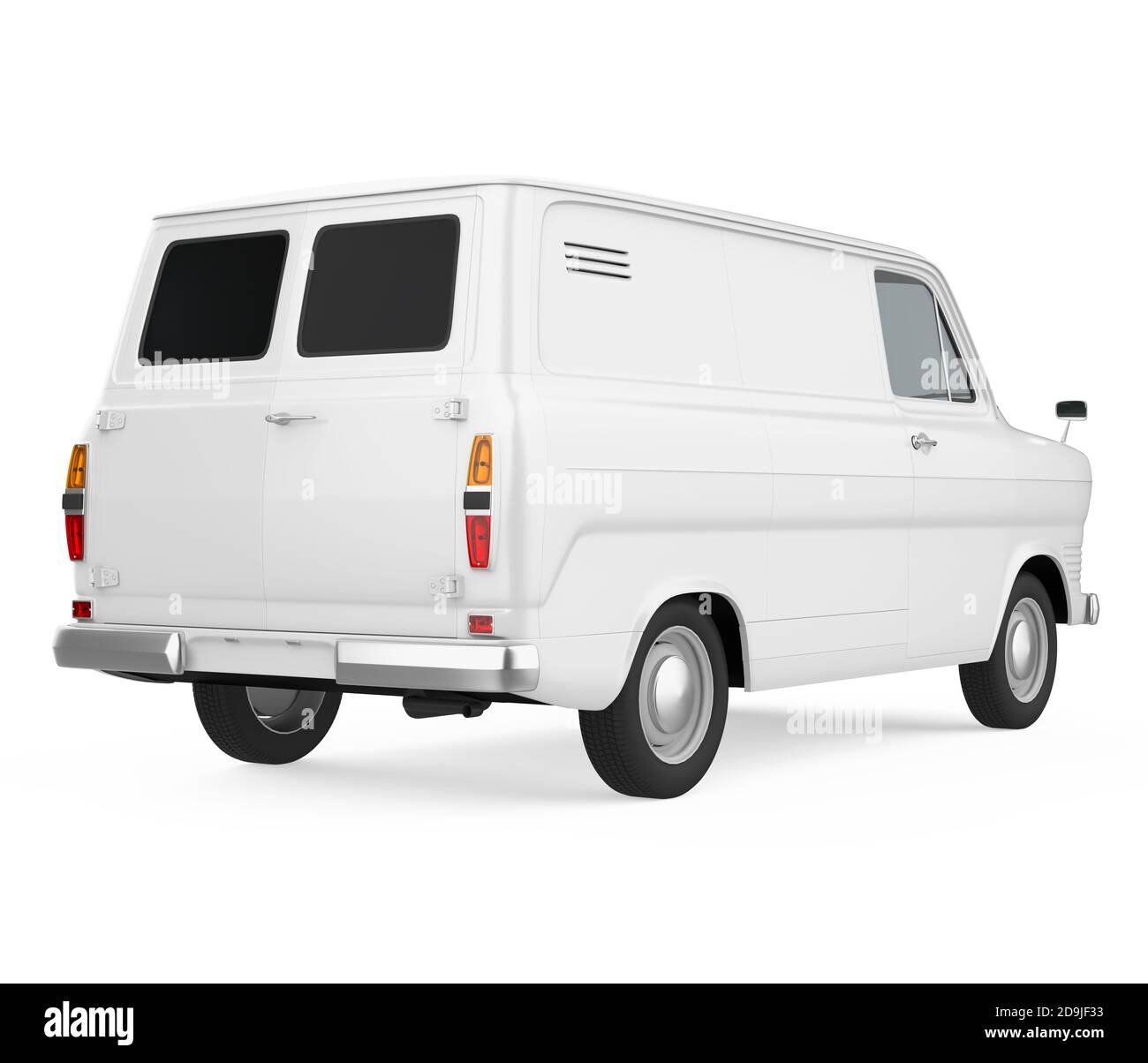 Old Van Isolated Stock Photo - Alamy