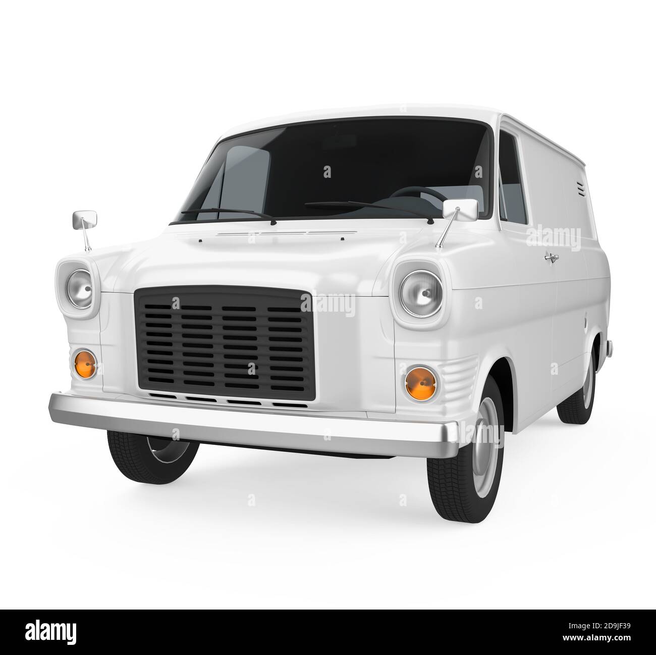 Old Van Isolated Stock Photo - Alamy